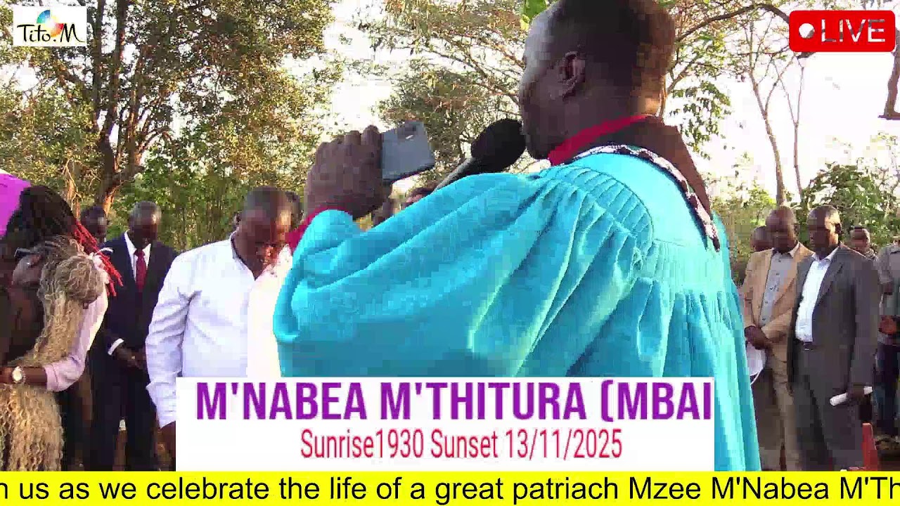 Celebrating the life of Mzee M'Nabea M'Thitura (Mbai) - YouTube