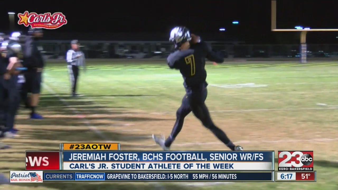 Male Athlete of the Week: Jeremiah Foster - YouTube