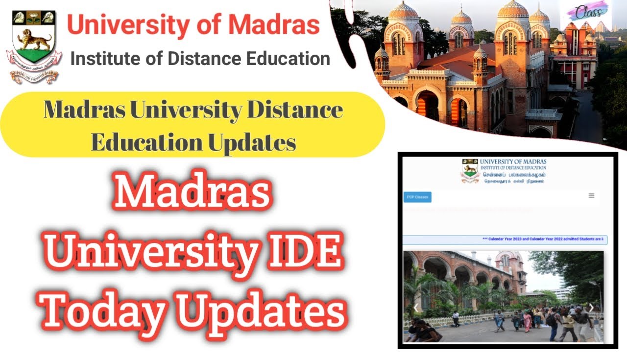 Madras University Today IDE Update | Classlike - YouTube