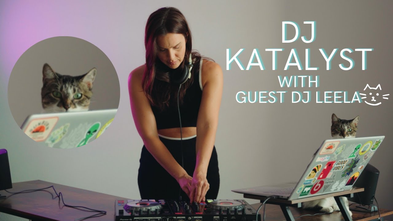 Dj Katalyst with special Guest appearance of her cat Leela - YouTube