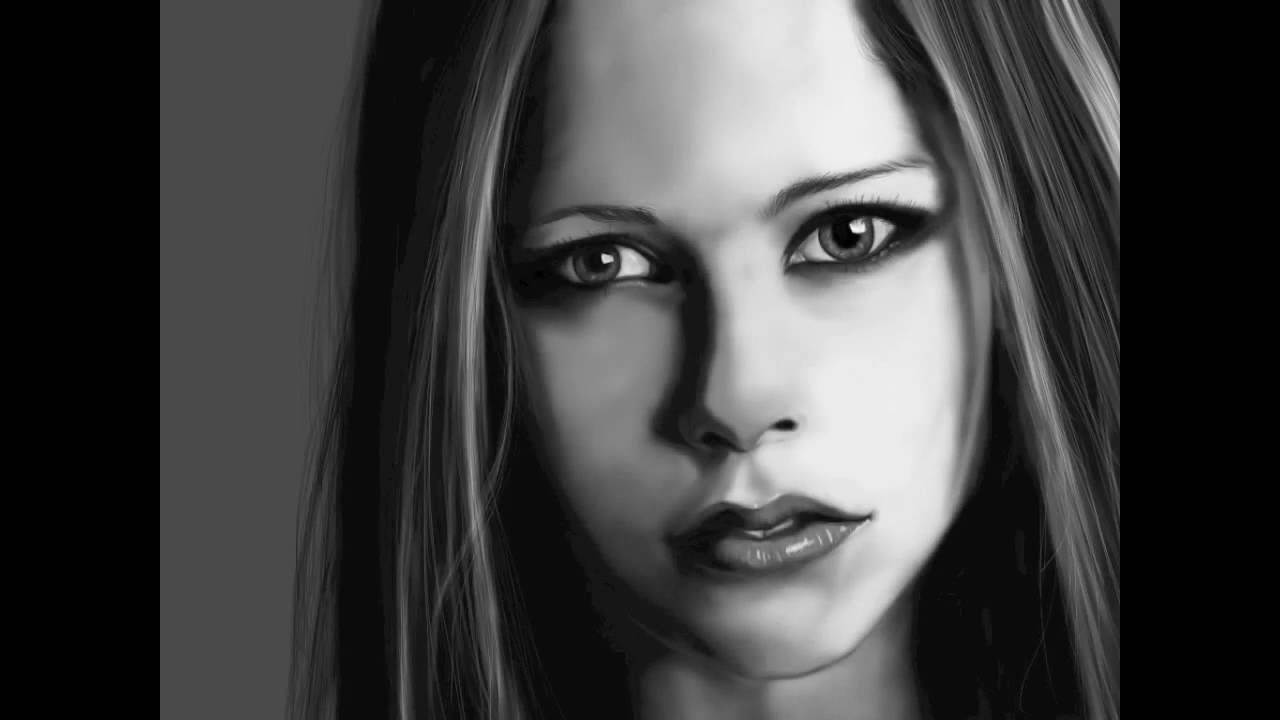 Avril Lavigne Speed Painting by Patrick Morrow - YouTube