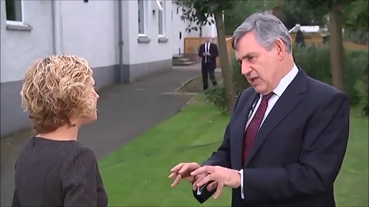Gordon Brown jazz hands - YouTube