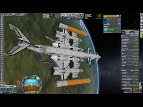 [KSP] SSTO Heavy Cargo 250t-LKO 100km - YouTube
