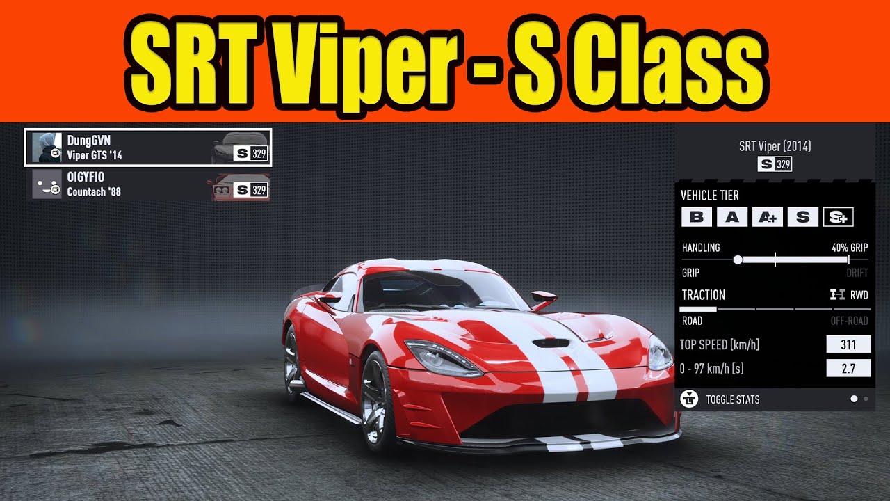 SRT Viper Build S Class in Need For Speed Unbound - YouTube