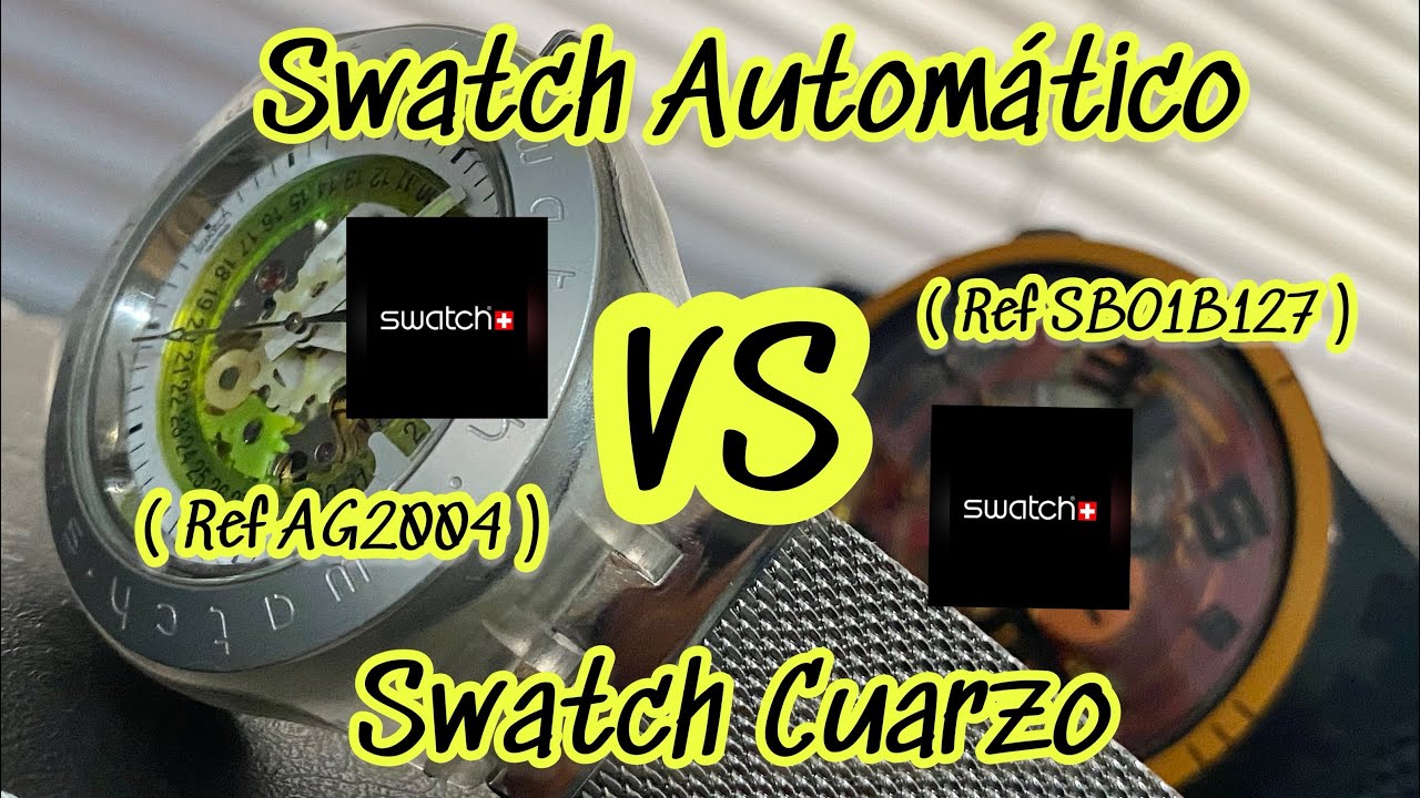 Batalla de Swatch… Automático vs Cuarzo, tú con cuál te quedas??? - YouTube