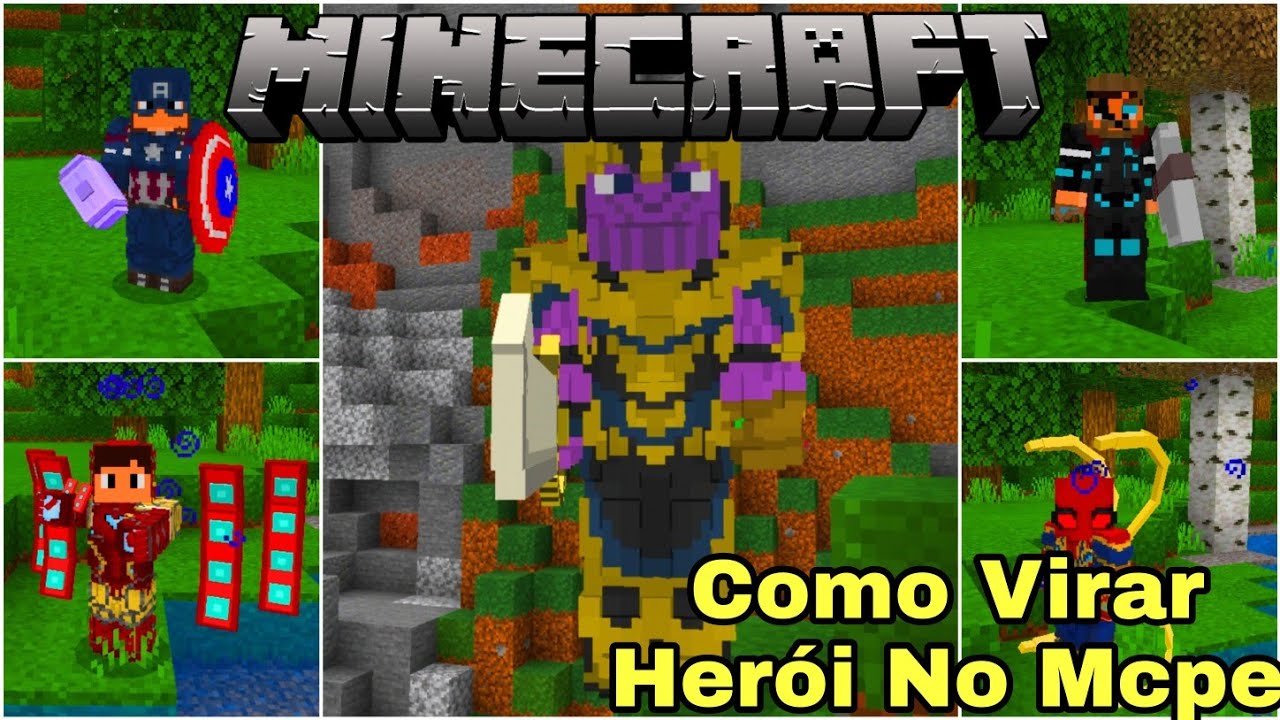 COMO VIRAR UM VINGADOR NO MCPE!!!!!(Minecraft Pocket Edition) - YouTube