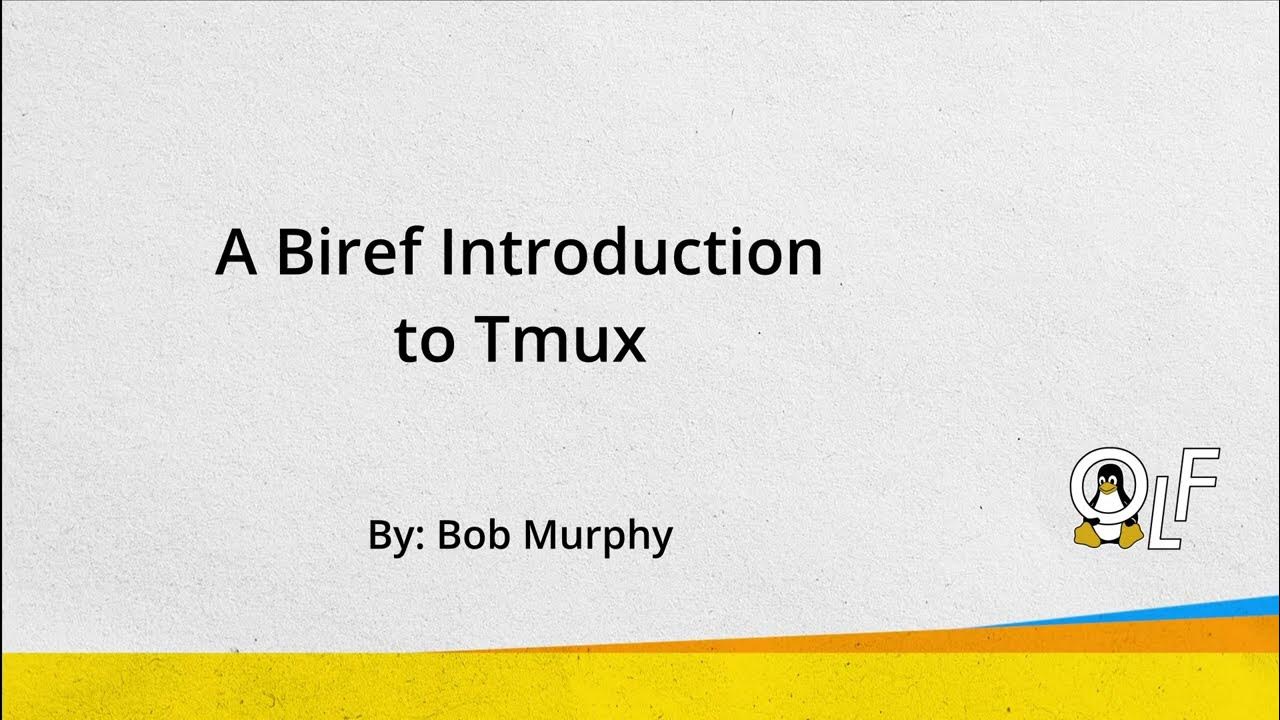 Introduction to tmux OLF 2024 - YouTube