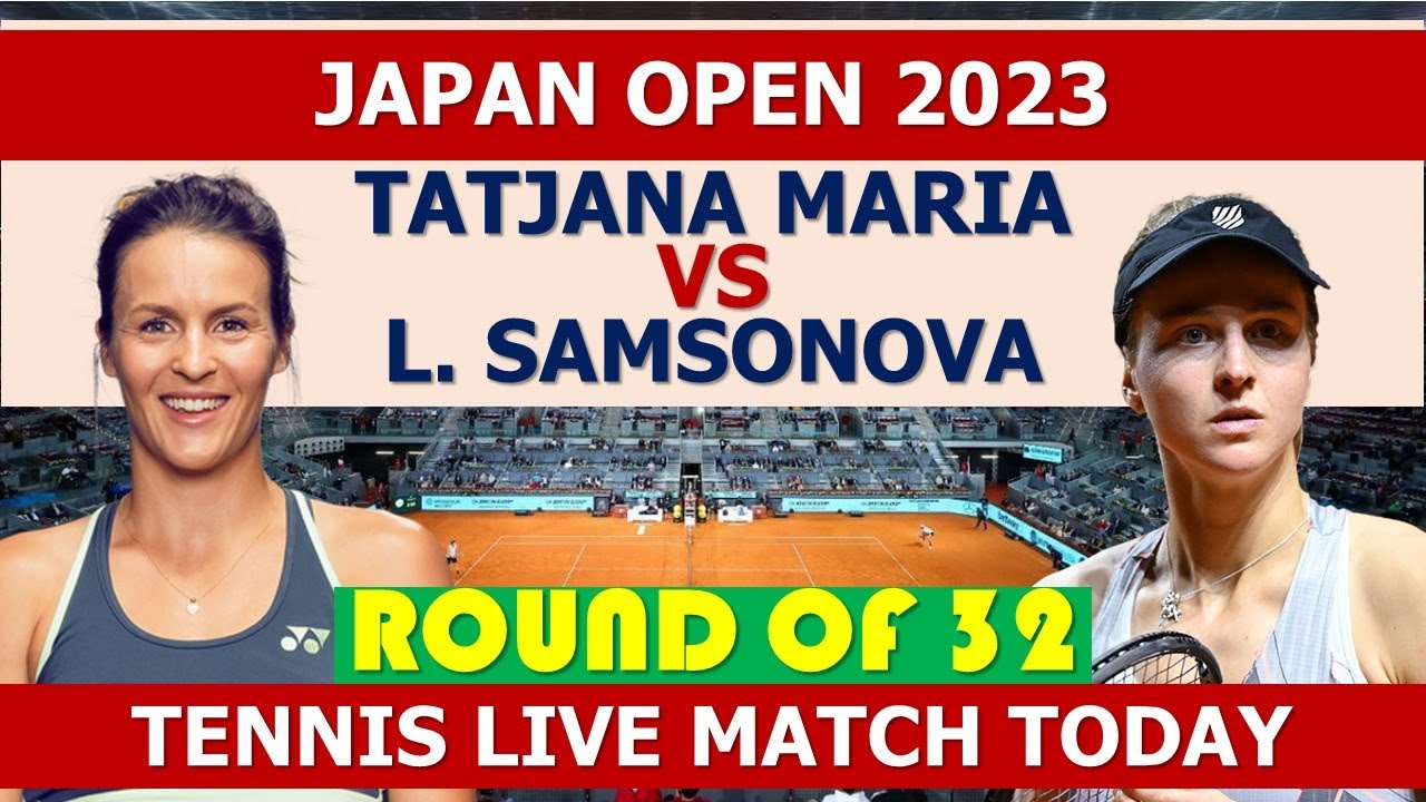 Tatjana Maria vs. Liudmila Samsonova | 2023 Japan Open - YouTube