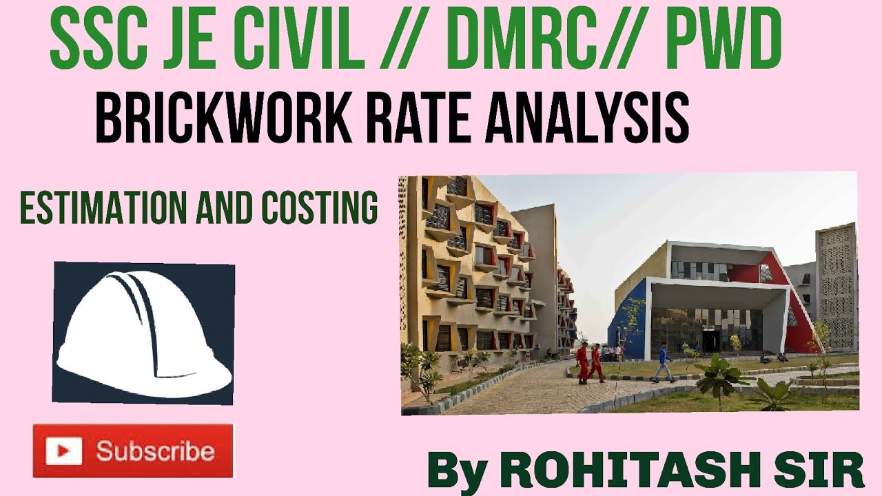 Brick work rate Analysis for 10 M^3 - YouTube