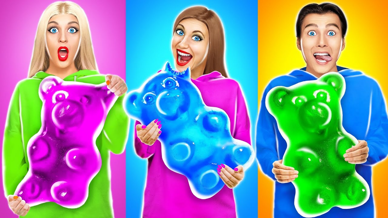 একই রঙের চ্যালেঞ্জের খাবার #5 Multi DO Fun Challenge - YouTube