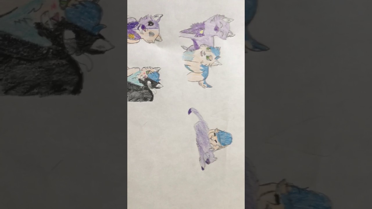 Fan art for sky the night guard, Vincent x sky (as cats though) - YouTube