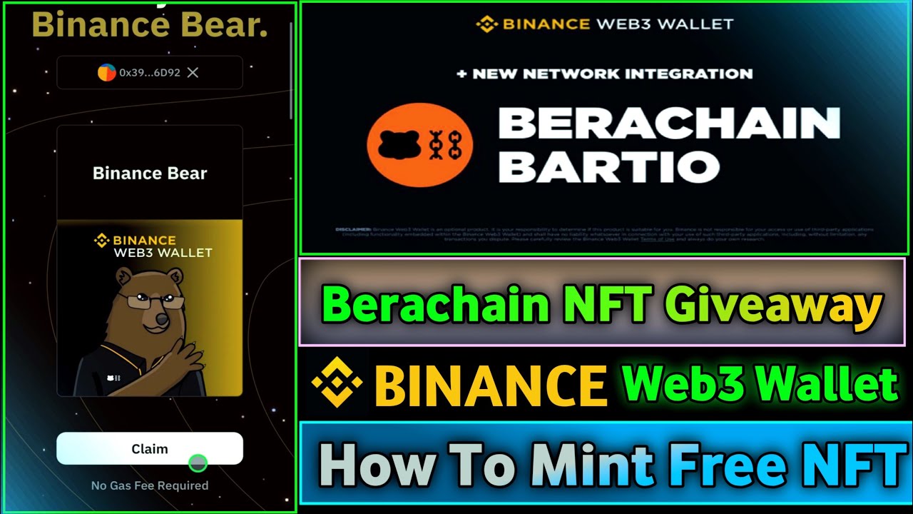 Binance Web3 Berachain NFT Giveway || Berachain Bartio || Claim Your NFT || Binance Web3 Airdrop ...