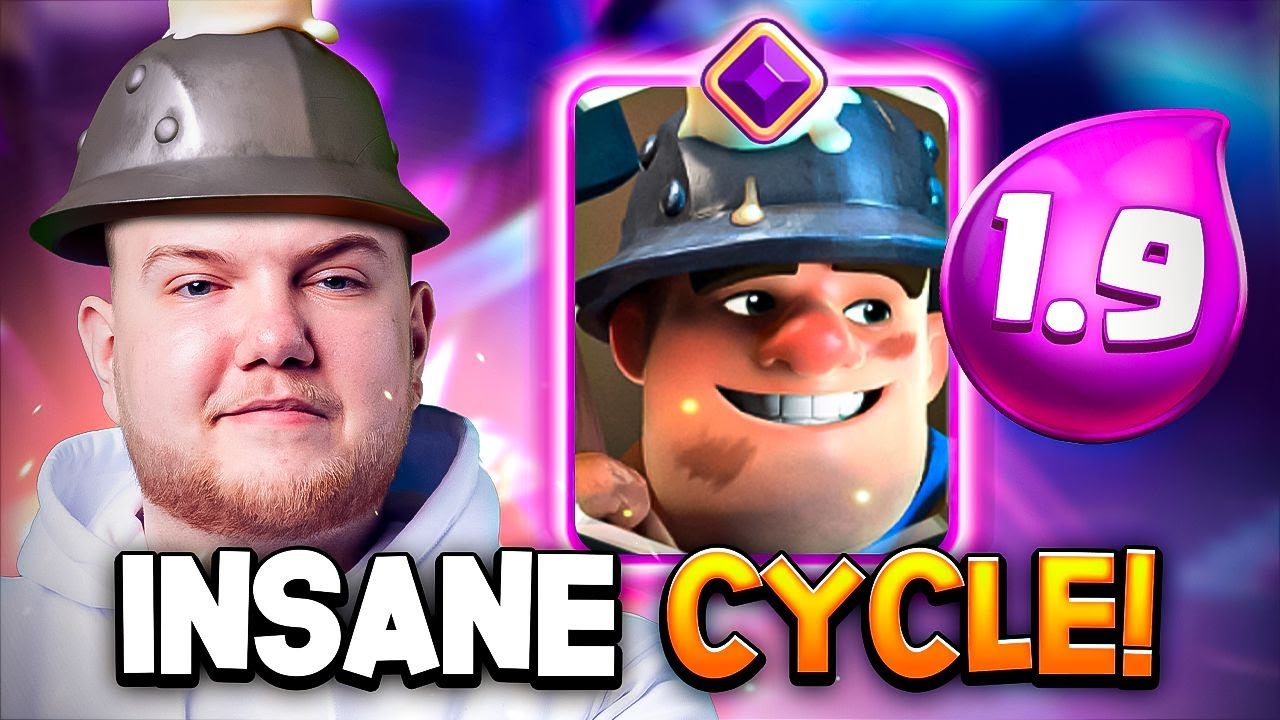 1.9 MINER CYCLE😱 FASTEST DECK IN CLASH ROYALE! - YouTube
