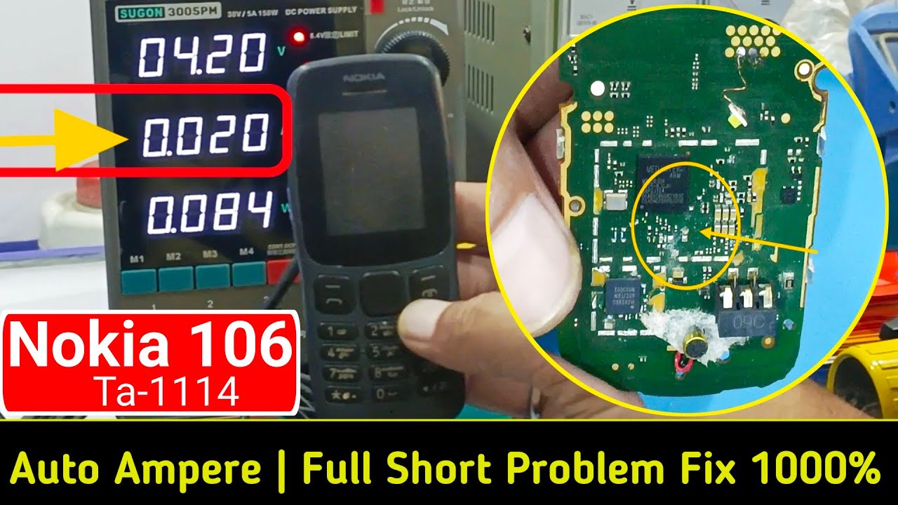 Nokia 106 Half Short Solution | Nokia Ta-1114 Short Repair | All Nokia ...