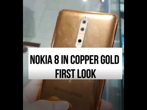 Nokia 8 in Copper Gold First Look - YouTube