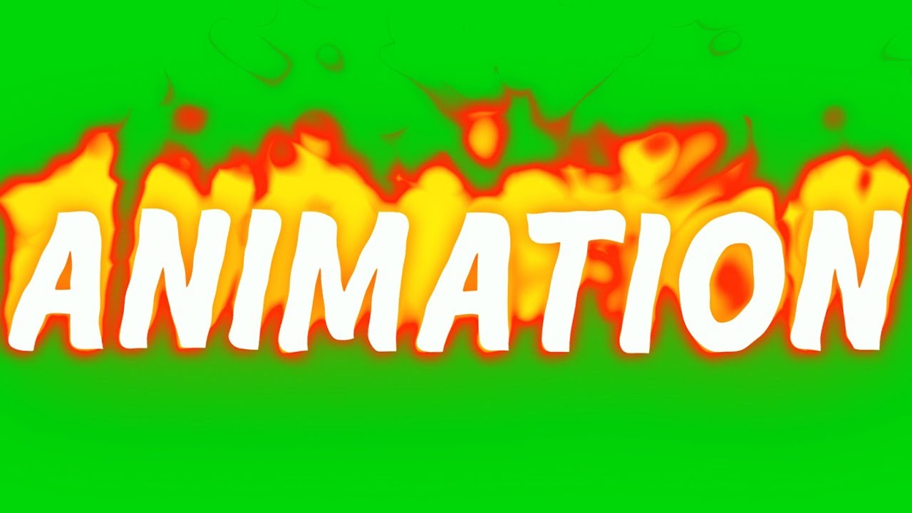 Animation Word in Fire| Green Screen Fire Animation - YouTube