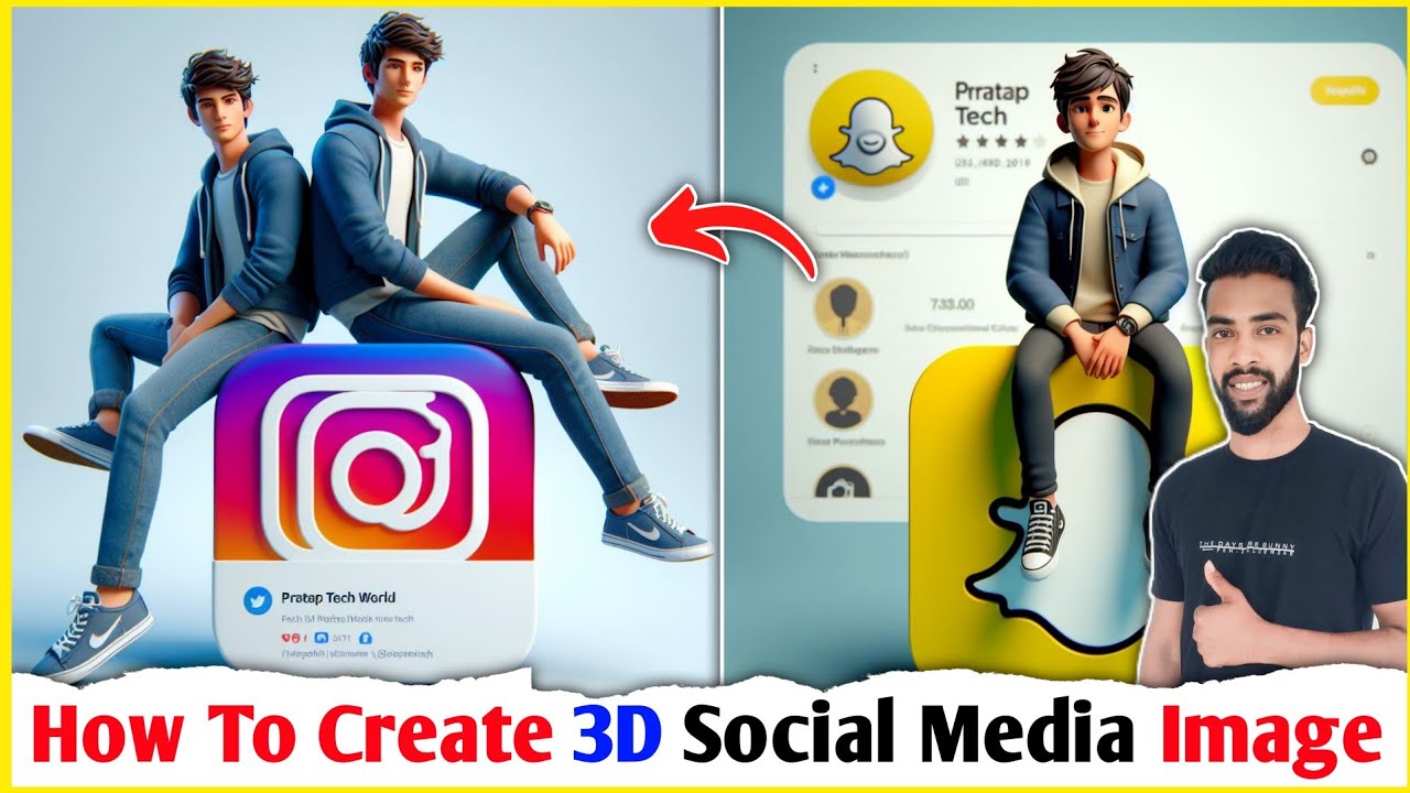How To Create 3D Ai Social Media Boy Image | Trending Social Media ...