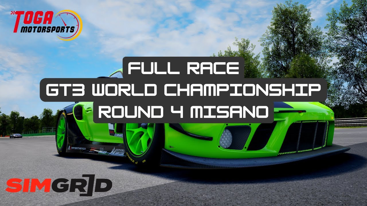 TOGA MOTORSPORT | GT3 WORLDCHAMPIONSHIP | ROUND 4 MISANO | FULL RACE ...
