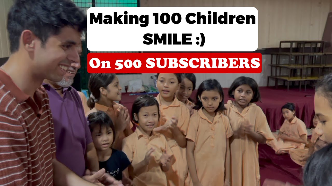 Making 100 Children Smile On 500 Subscribers!!!! - YouTube