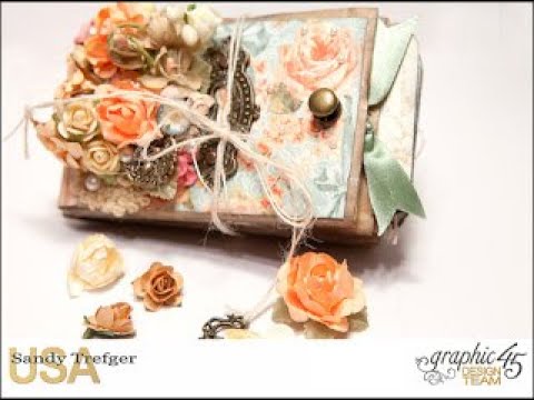 Graphic 45 Mini Paper Bag Album Tutorial - YouTube
