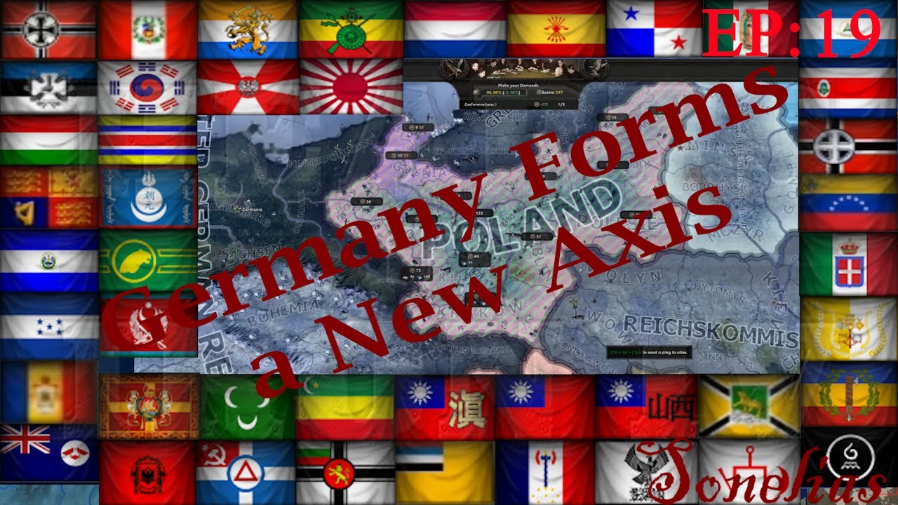 HOI4 Germany forms a NEW Axis 19 - Invasion of Poland (1943), Preparing ...
