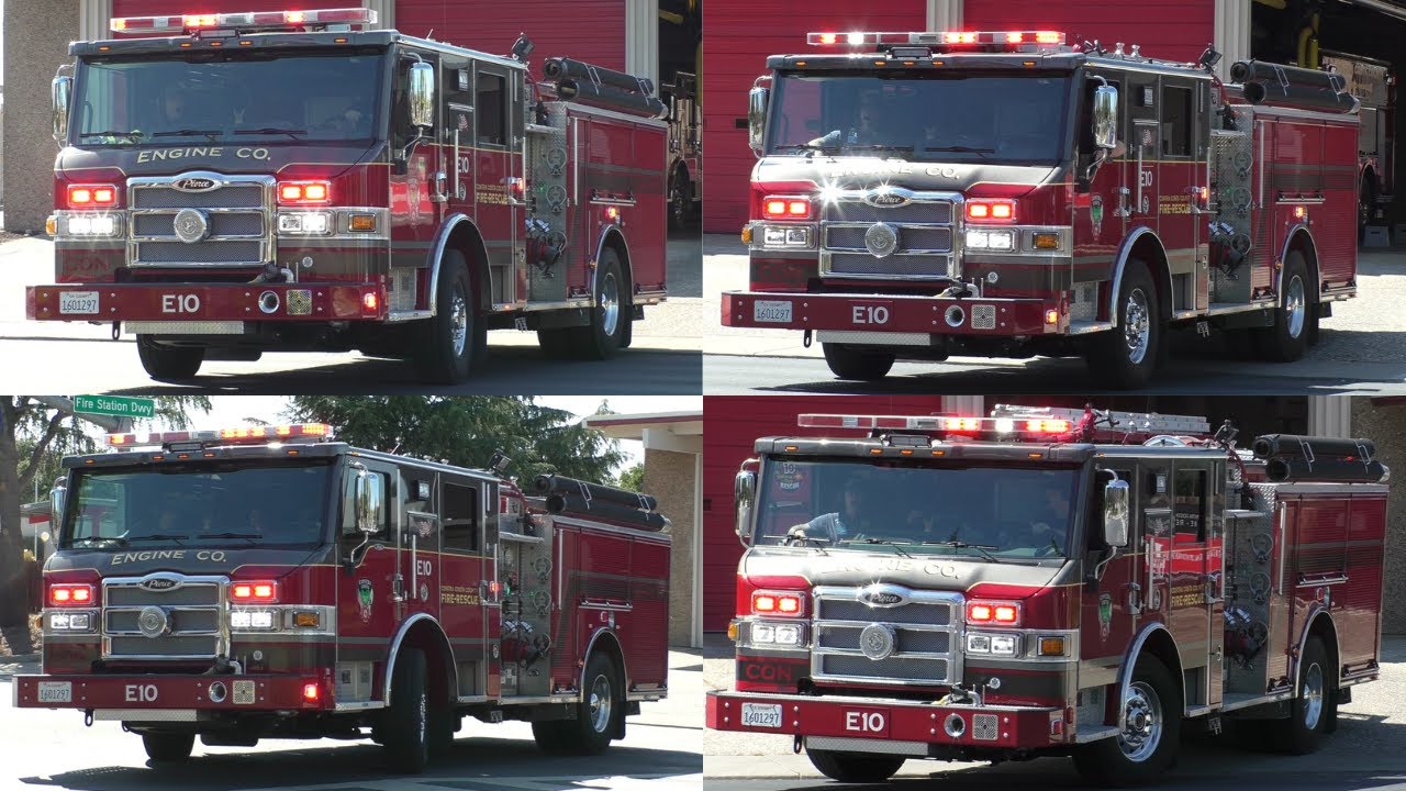 Contra Costa County Fire Protection Dist. Engine 10 Responding (x4 ...