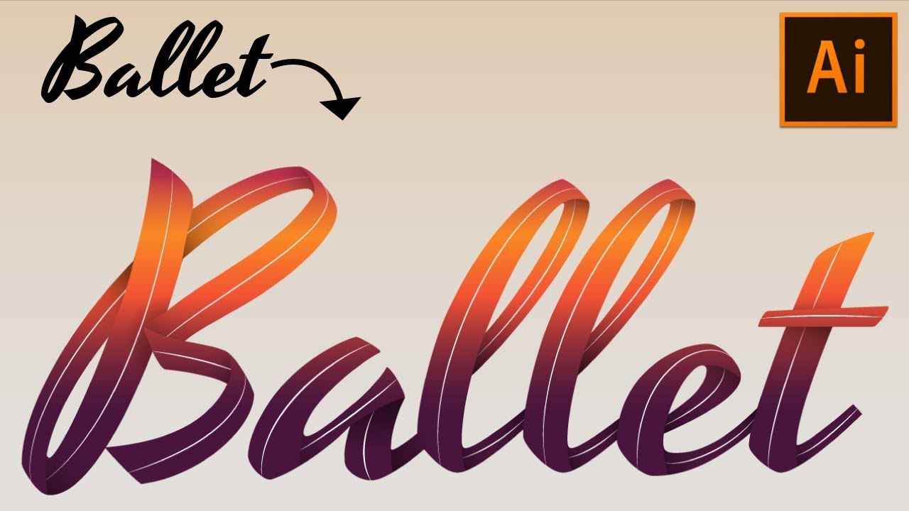 Creative Lettering in Illustrator - YouTube