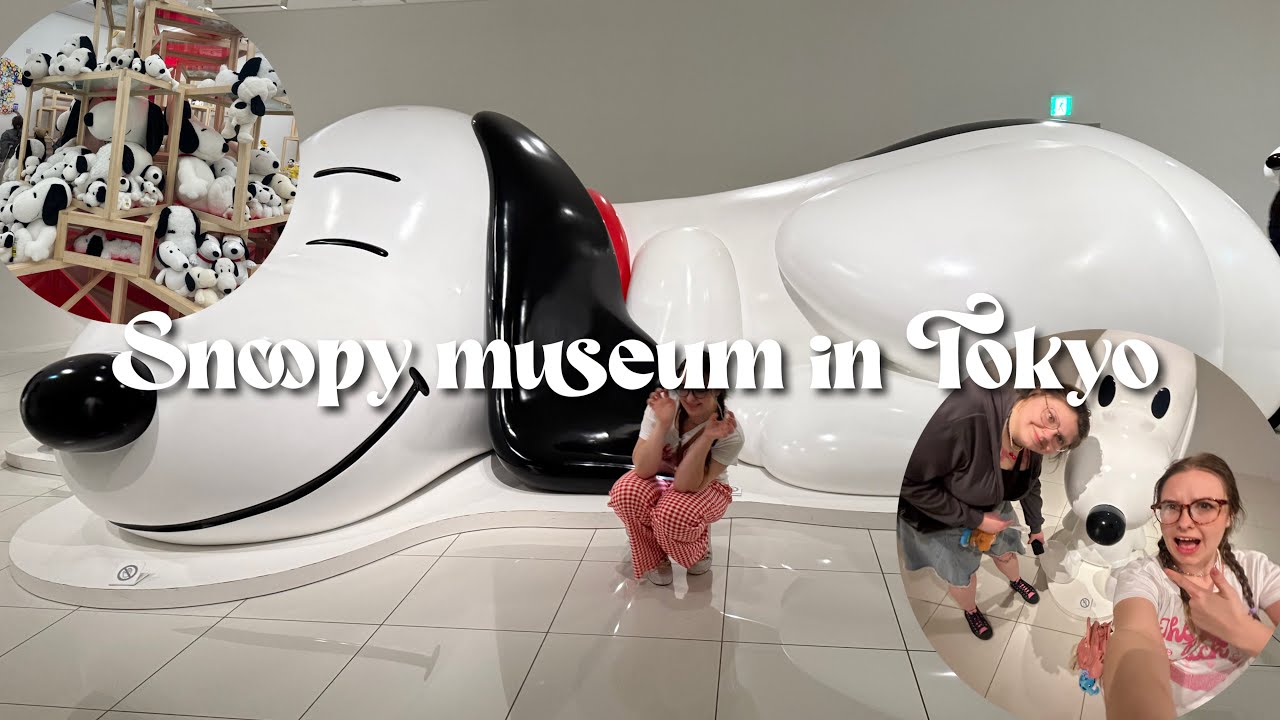 snoopy museum in tokyo japan and sean the sheep cafe (ᵔᗜᵔ) - YouTube