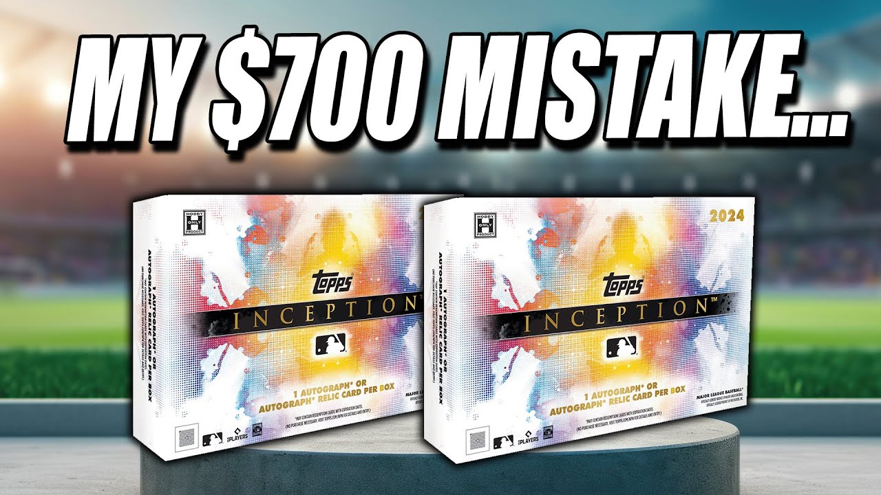 MY $700 MISTAKE... | 2024 Topps Inception Baseball Two Box Review - YouTube