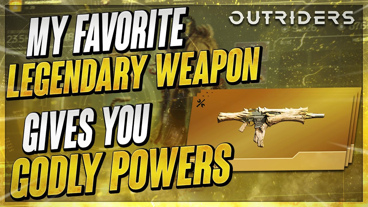 *BEST LEGENDARY AR?* Outriders - This weapon gives you GODLY powers ...