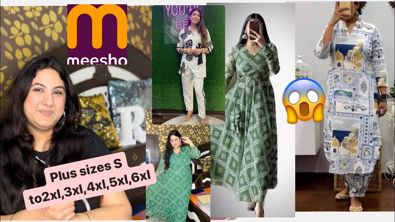 Meesho Plus Size Haul😍 Kurta Set Anarkali In Plus Sizes😍 S To 7xl😱 Meesho Haul Reetu Handa Youtube