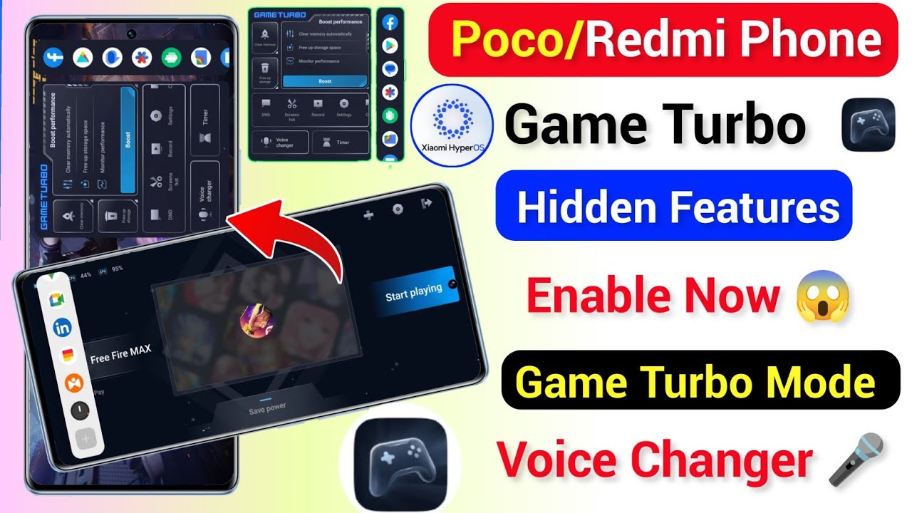 Poco/Redmi Game Turbo Hidden Features 🔥 Voices Changer | Enable Game ...