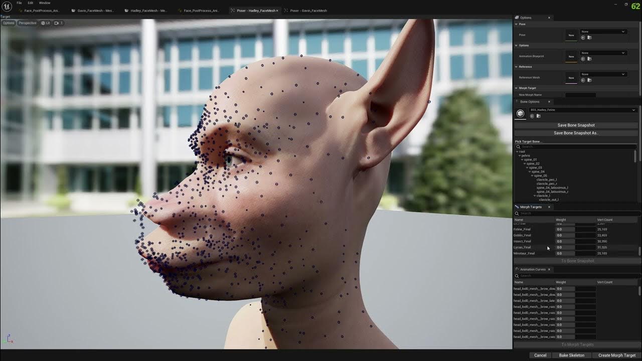 Preview Meta Humans Face Morphs in Mesh Morpher - YouTube