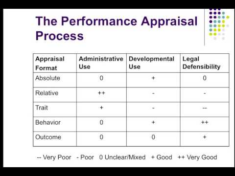 Performance Appraisal Standards