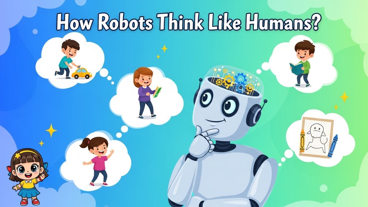 “How Robots Think Like Humans 🤖 Amazing AI for Kids | Mind-Blowing ...