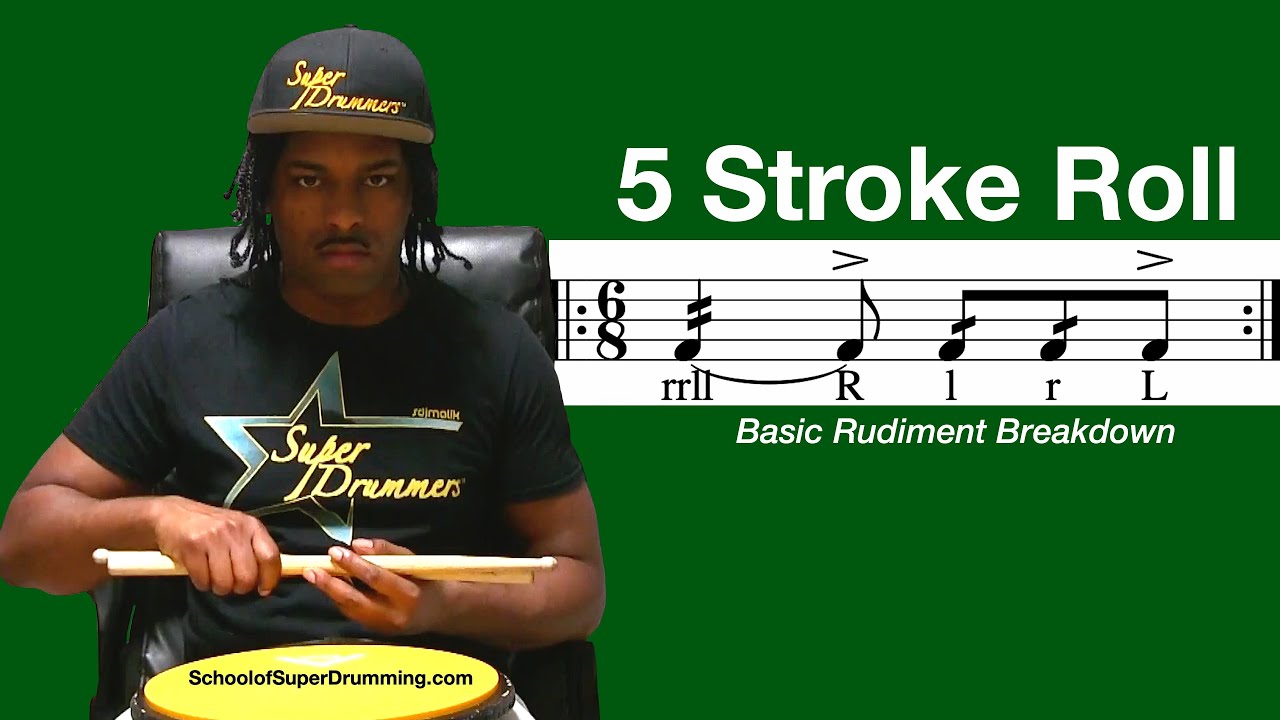 BASIC FOR DRUMMERS | 5 Stroke Roll Breakdown - YouTube