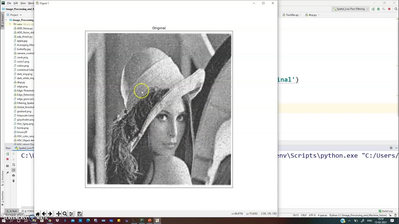 OpenCV python for Image Low Pass Filtering in Spatial Domain - YouTube