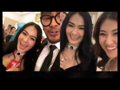Hadir di Nikahaan Baim Wong dan Paula Verhoeven Iis Dahlia Pamer Belahan Dada