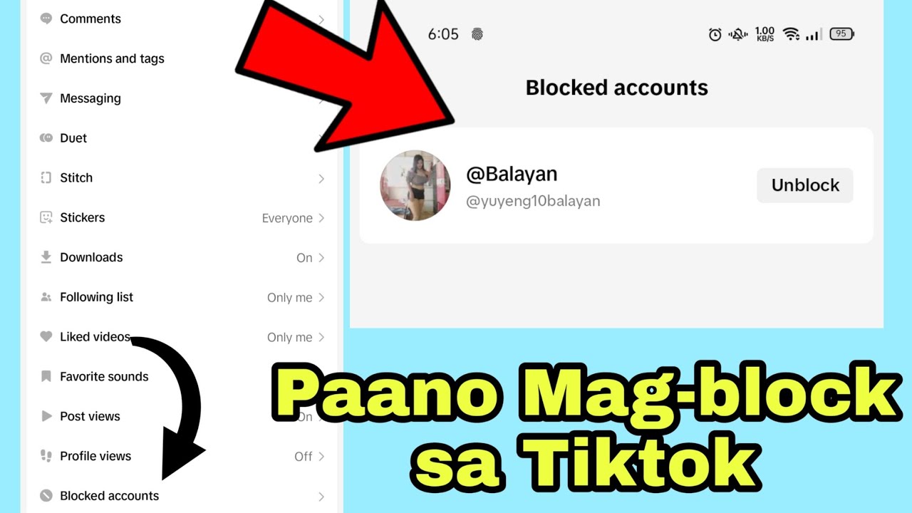 Paano Mag- Block sa Tiktok ng Friends - YouTube