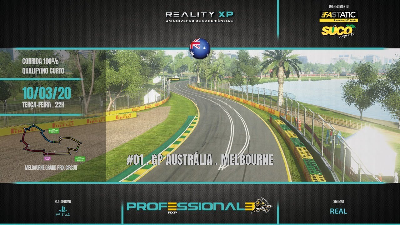 #01 . PROFESSIONAL 3. F1 . ORION . GP AUSTRÁLIA . REALITYXP - YouTube