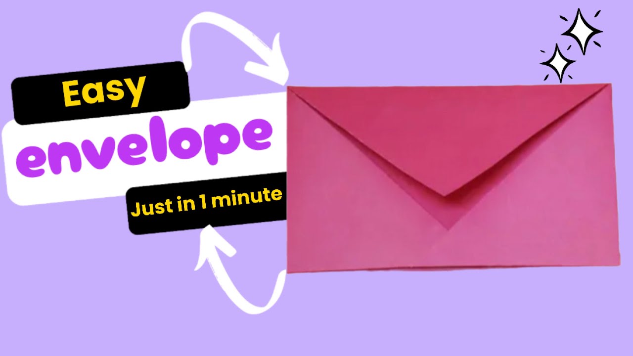 Make envelope in one minute💌how to make a origami envelope only a few ...