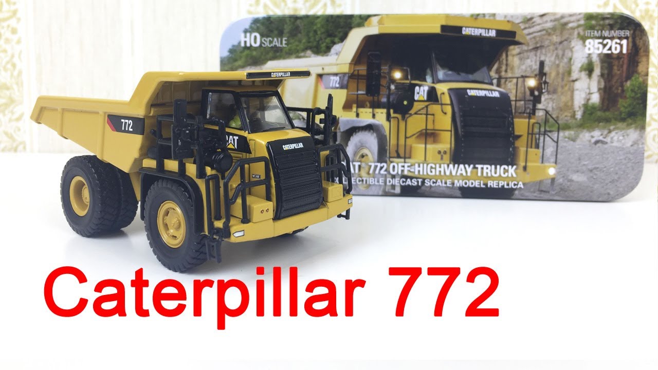 Внедорожный самосвал Caterpillar 772 - YouTube