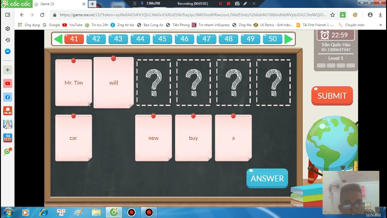 IOE 6 cấp trường lần 1 - YouTube