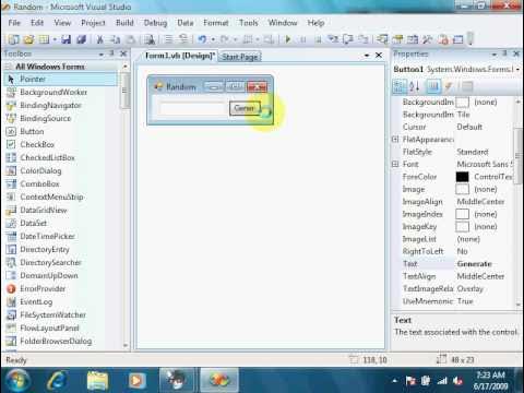Visual Basic - Random Text Generator - YouTube