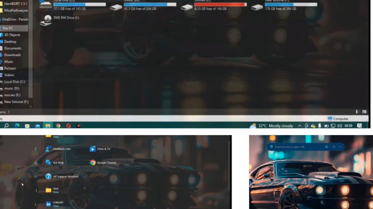 Make windows 10 look better than windows 11 😛 - YouTube