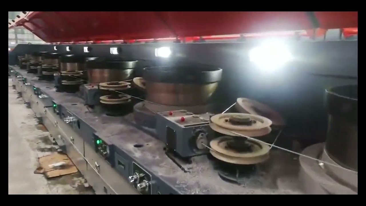 Dry Type Wire Drawing Machine,Straight line wire drawing machine, - YouTube