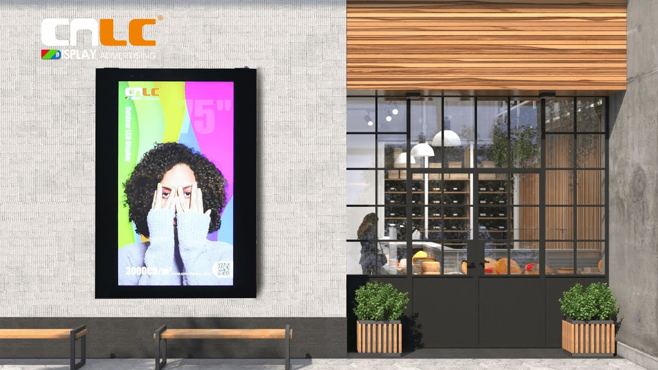 Outdoor LCD display installation - YouTube