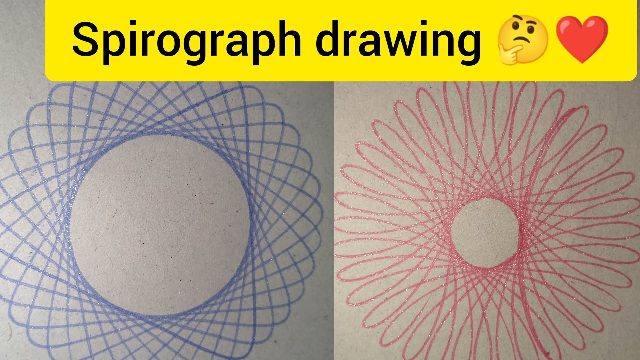 Drawing spirograph 😱 ️ - YouTube