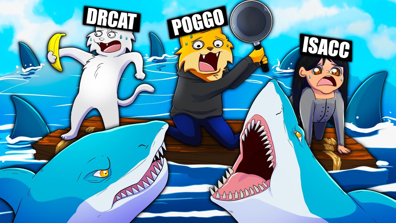 SOPRAVVIVERE A 1 MILIONE DI SQUALI SU RAFT MODDATO CON @DrCatAhBoh E ...