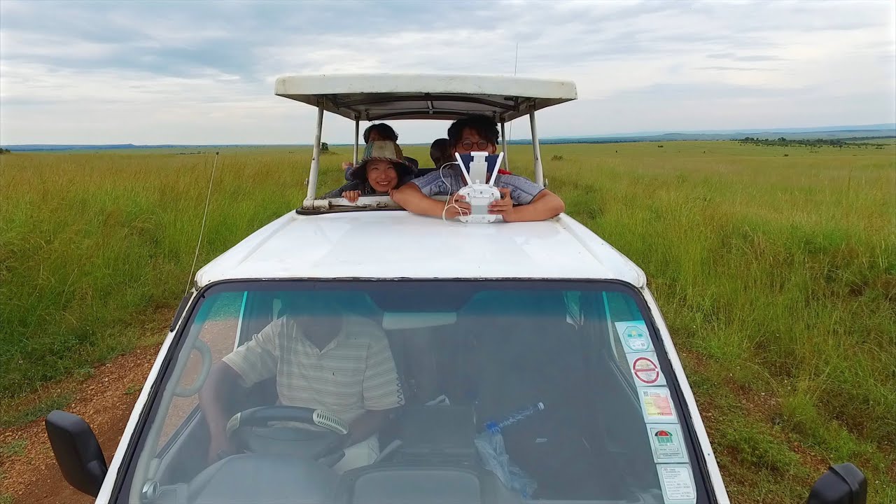 Maasai Mara National Reserve 2 | Silent Dronie (Selfie+Drone) Clip ...